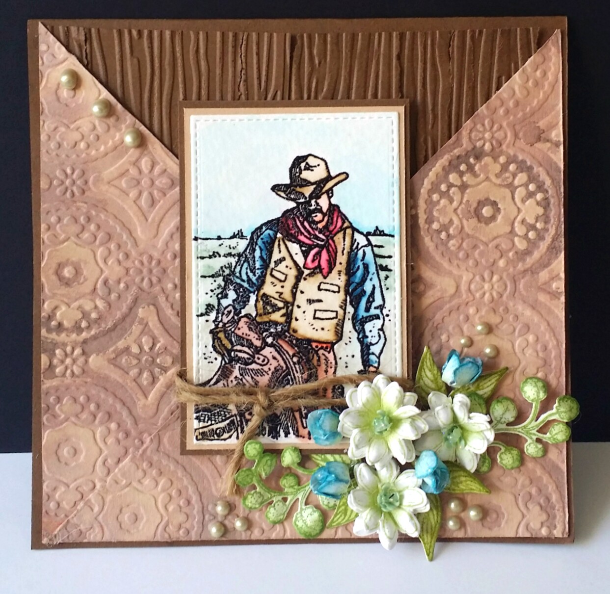 DJ's Creations: Cowboy Card