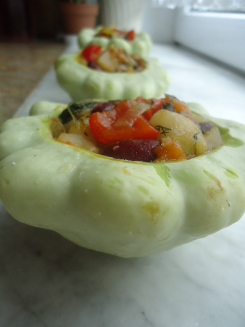 Kuchnia drażliwej: Nadziewane patisony