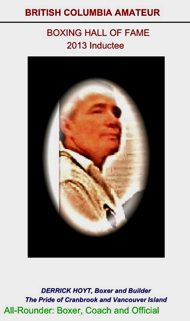BRITISH COLUMBIA AMATEUR BOXING HALL OF FAME: February 2013