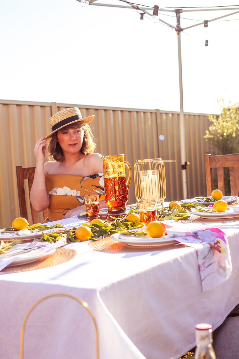 Yellow Summer Dinner Party - Finding Femme