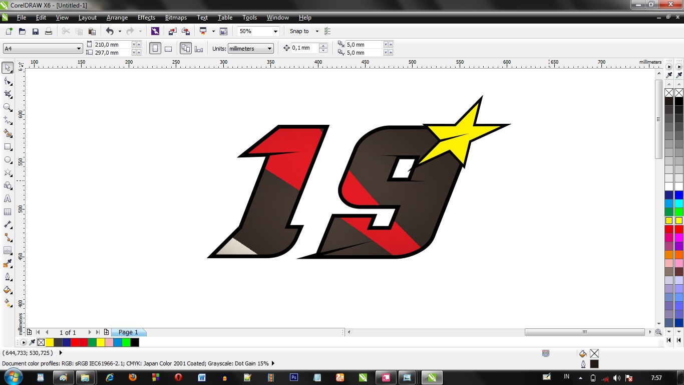 Berbagi Ilmu: Cara Membuat Nama & Nomor start Racing CorelDraw