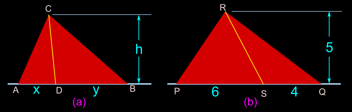 High school Mathematics Lessons: Chapter 14.5 - Division of Triangles