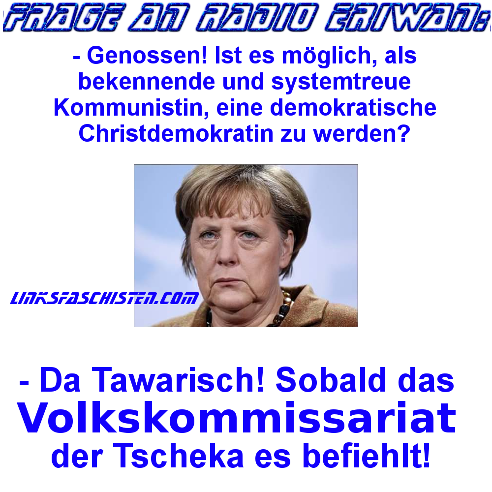 Linksfaschisten.co: Angela Merkel lügt über Demokratischer Aufbruch