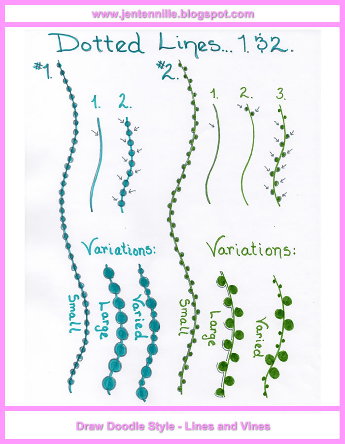 Jen Tennille's Draw Doodle Style!: Draw A Dotted Line