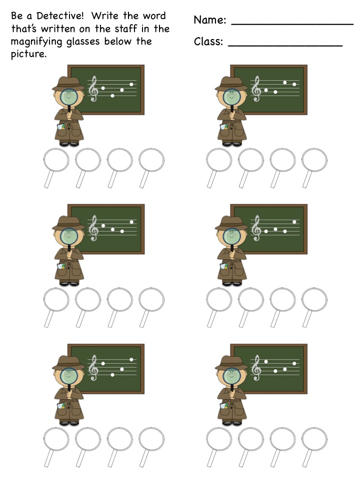 Be a Staff Detective - Music a la Abbott - Amy Abbott - Kodály Inspired ...