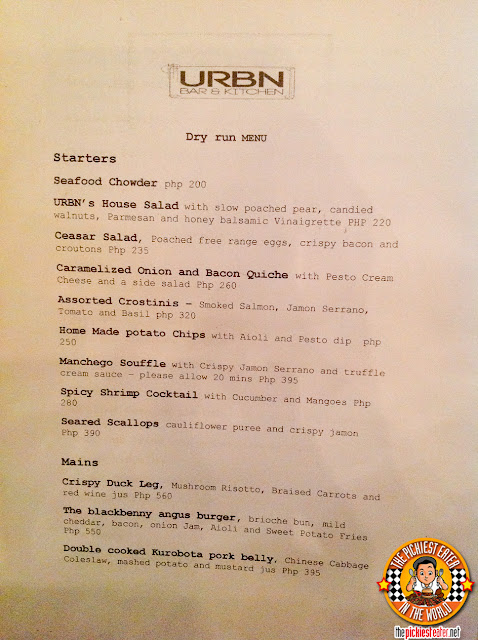 THE PICKIEST EATER IN THE WORLD: A NIGHT OUT AT URBN BAR & KITCHEN