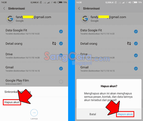 Cara Menghapus Akun Gmail di Android (Logout Akun Google di Hp) - Sang Cara