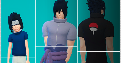 My Sims 4 Blog: Uchiha Sasuke - Clothing and Hair for Males by HappyToBe