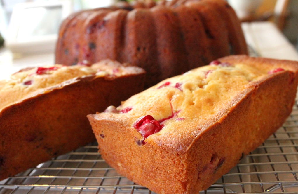 Moist and Delicious Cranberry Almond Pound Cake - A Feast For The Eyes