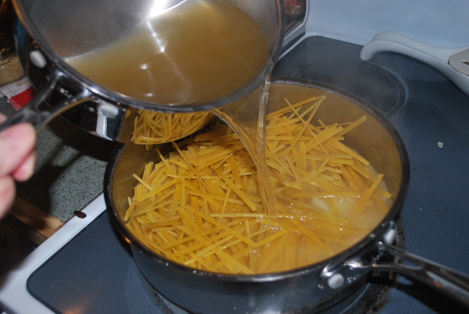 Albright Acres: Broken noodle risotto.