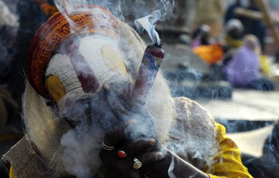 Festival of Marijuana in Nepal. Partially legal for one day: "Maha ...