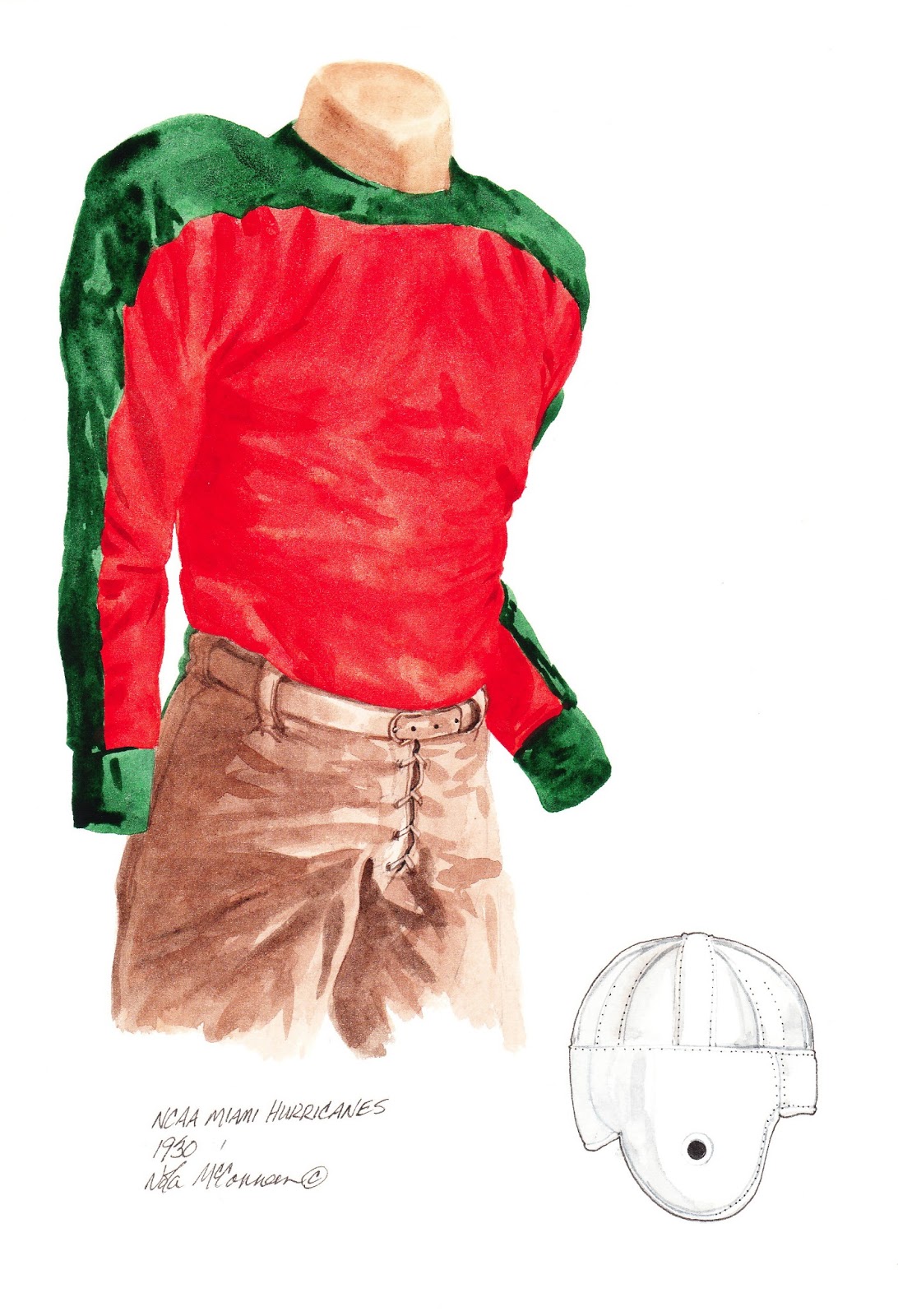 University of Miami Hurricanes Football Uniform and Team History ...
