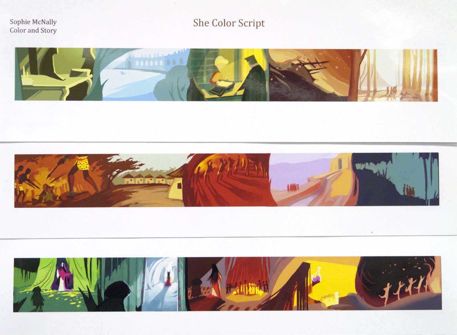 Color script, Illustration, Light colors