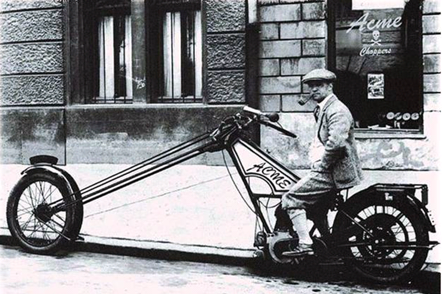 Power Sliding Sidecar: Wild Vintage Chopper