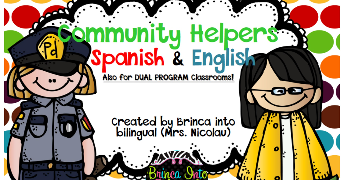 Brinca Into Bilingual (Mrs. Nicolau): Community Helpers Freebie and Science
