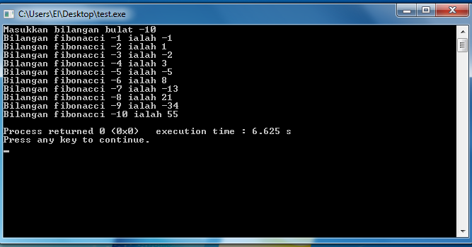 Program Deret Bilangan Fibonacci C++ | Daily Life of Engineering Student