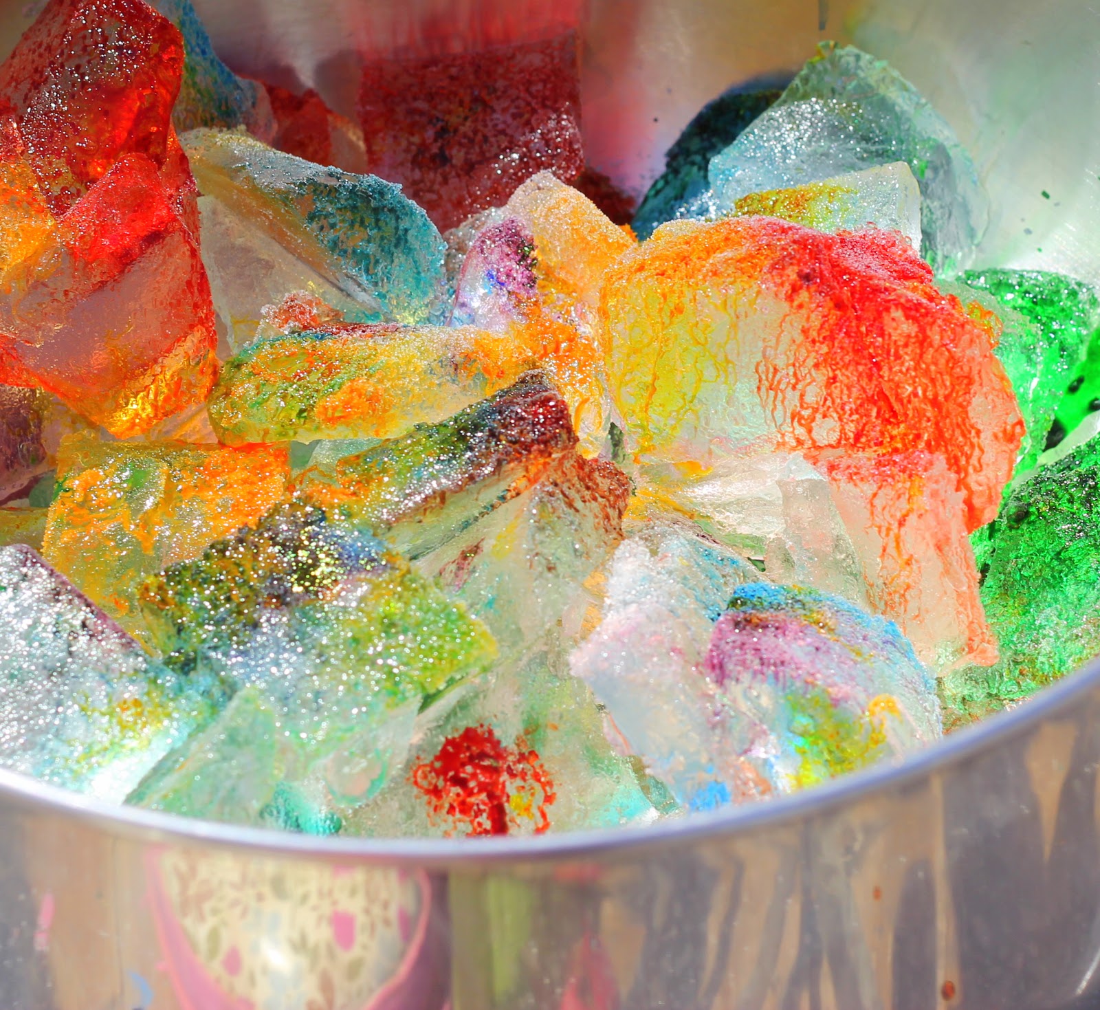 Like A Bird: rainbow ice