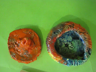 Melted Marble Pinchpots