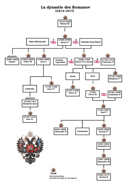 Do Individuals Make History?: Romanov Dynasty family tree (Tsars of Russia)