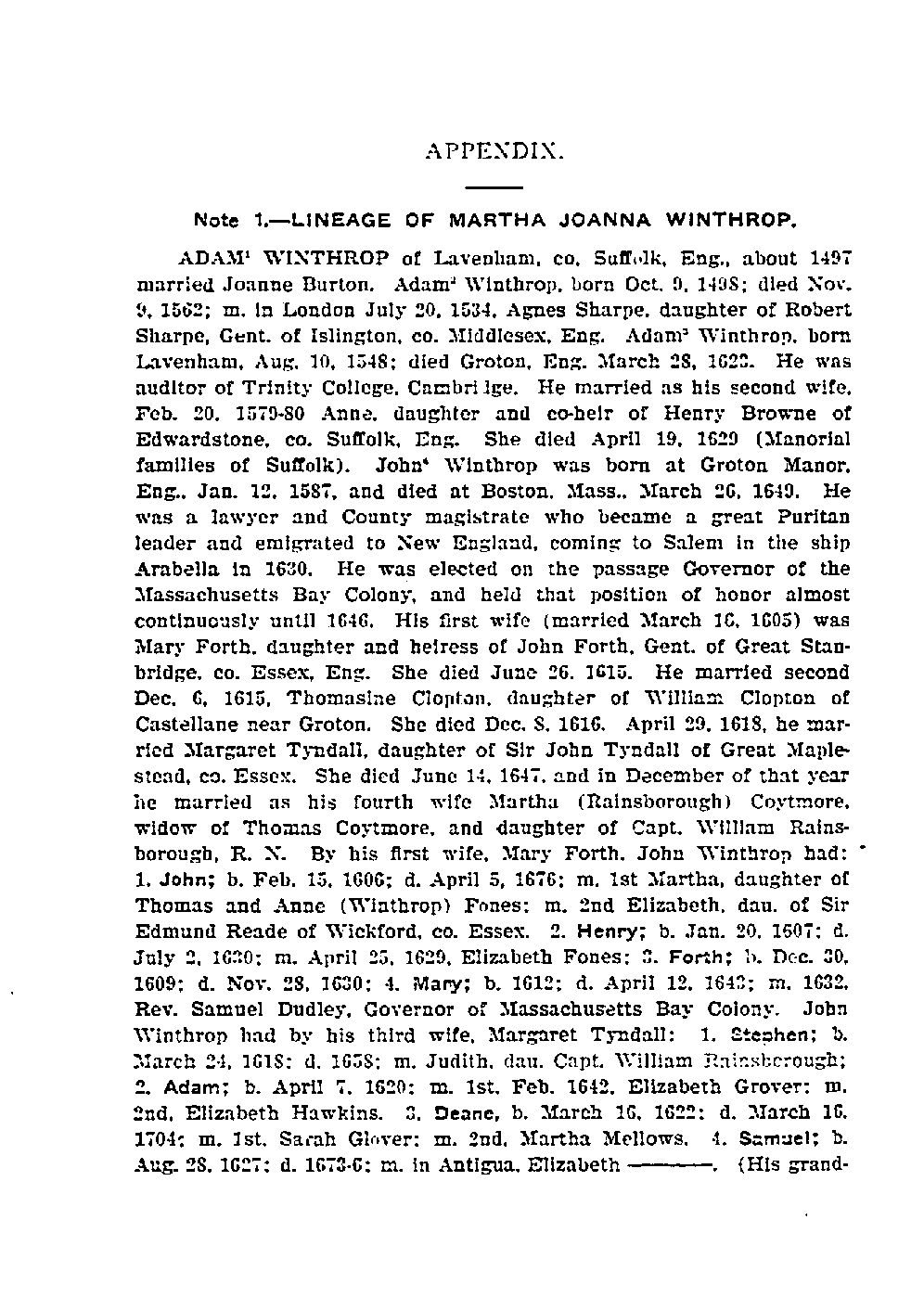 Miller-Anderson Histories: Adam Winthrop or Wynthorpe 1466-1498