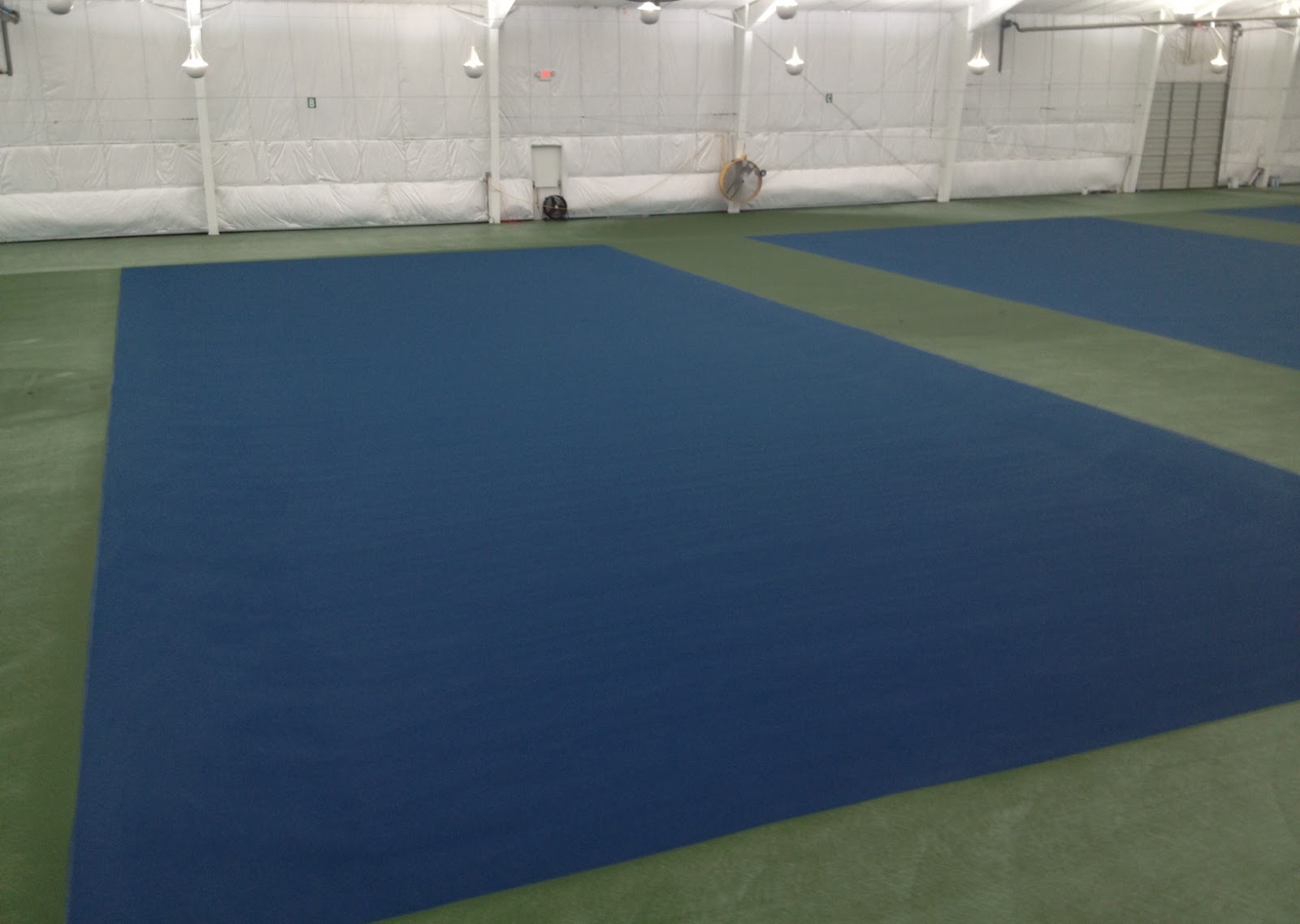 DecoTurf surface taking shape, with color! ~ Willow Oaks Country Club ...