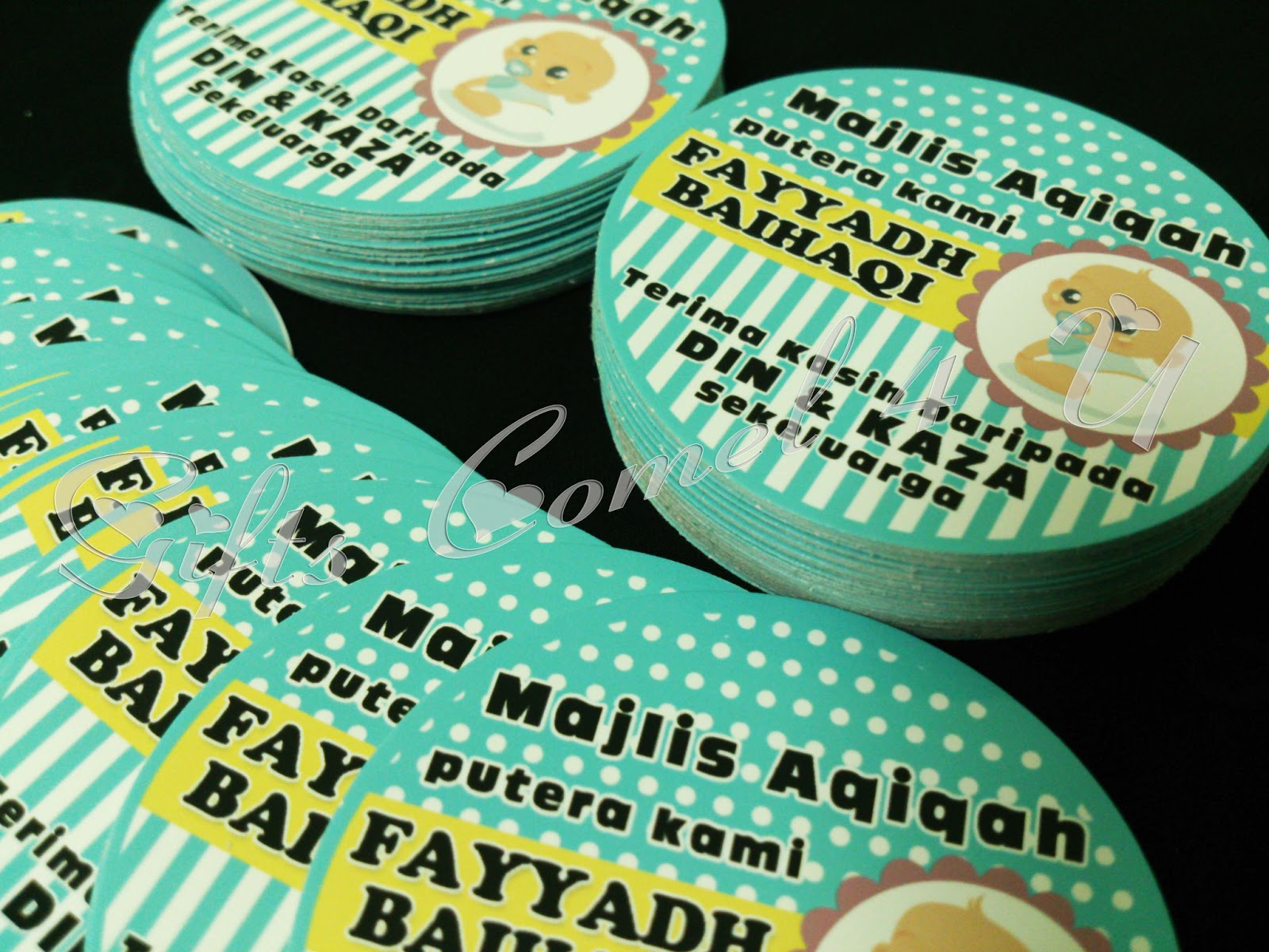Gifts Comel 4 U: Ordered by Khazawatulfaiz : Sticker (5.4cm)