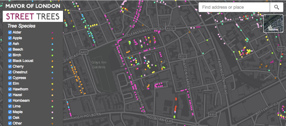 London Tree Map