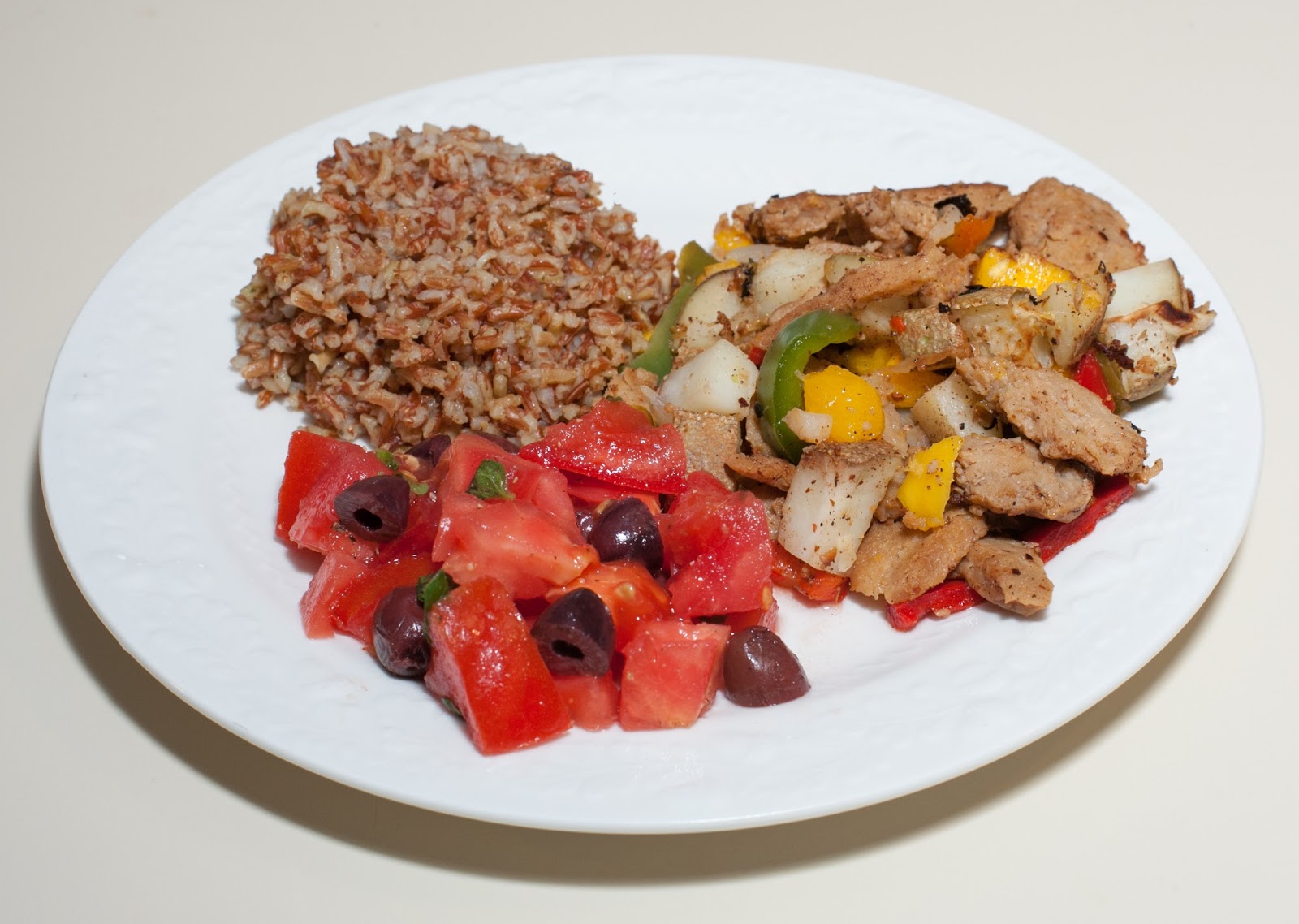 Dinner with Dilip: Jerk Mango and Seitan with Madagascar Pink Rice (No ...