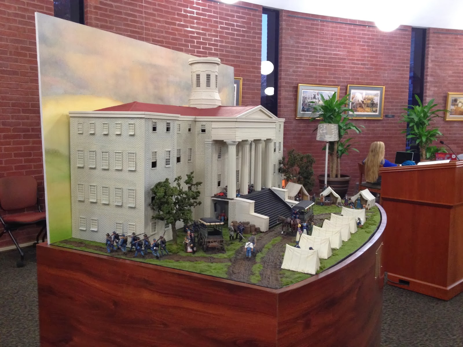 On My Drawing Board: Price of Freedom Diorama at Gettysburg College Library