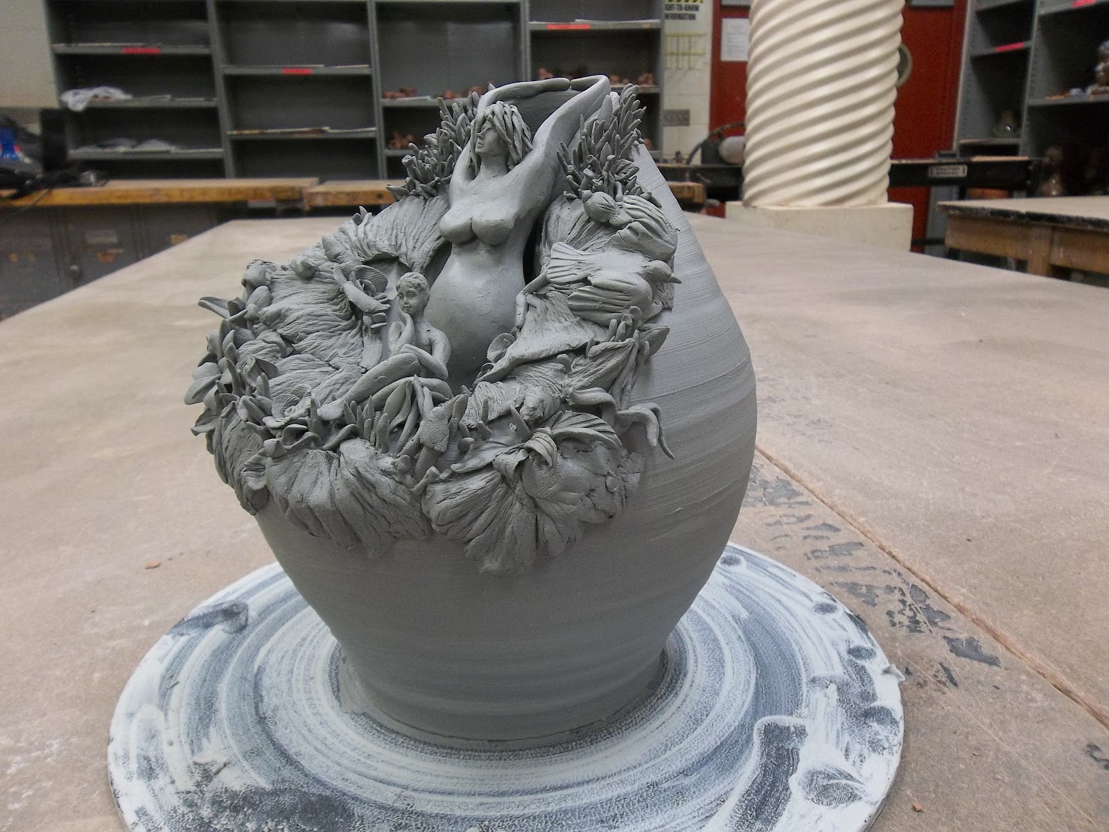 The Butterfly People : Low Fire White Clay