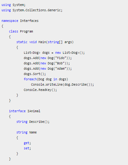 Net Apprenant Cnet Tutorial Day 20 Classes Interfaces