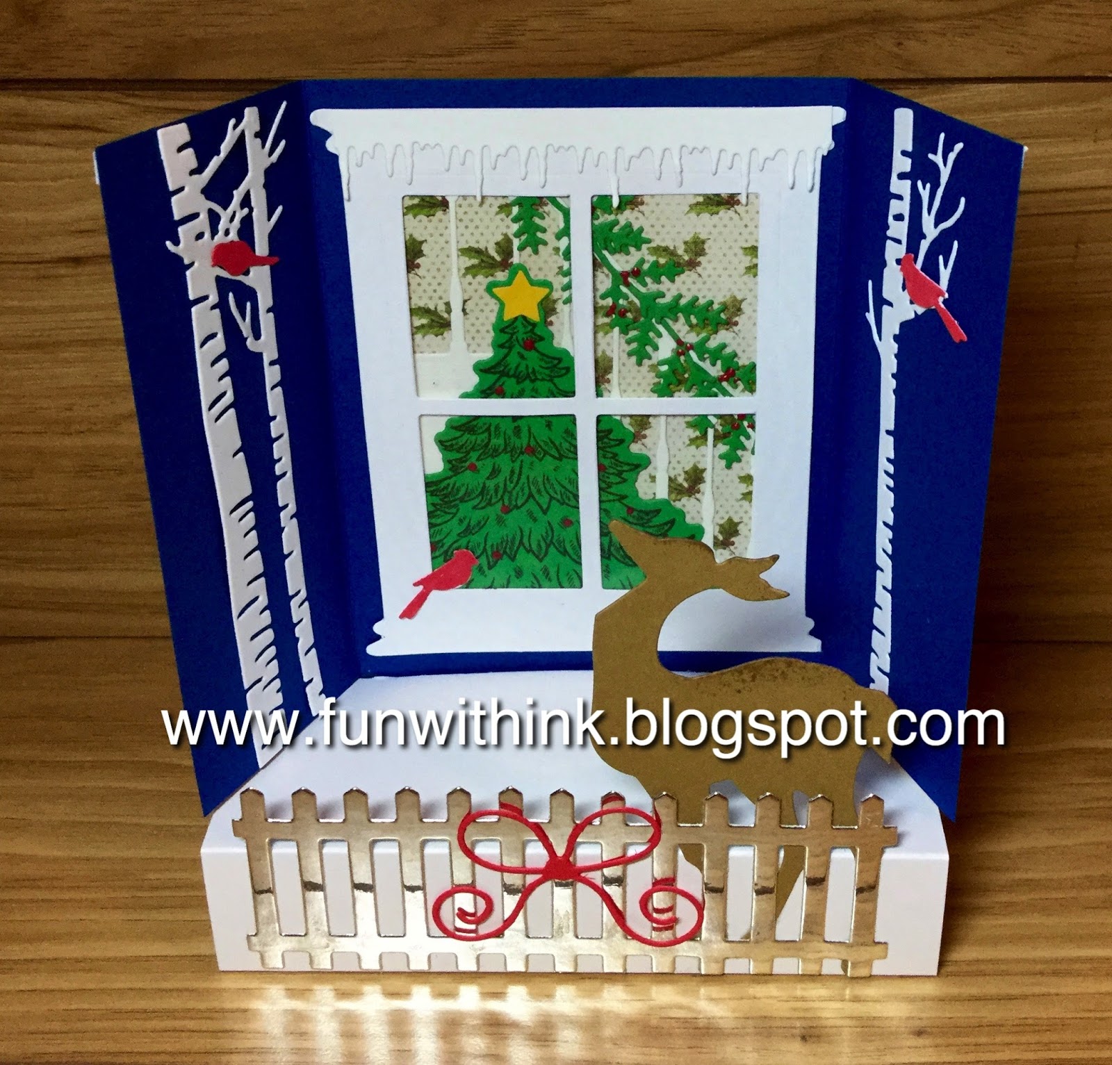 Fun With Ink: Magical Christmas Window Card