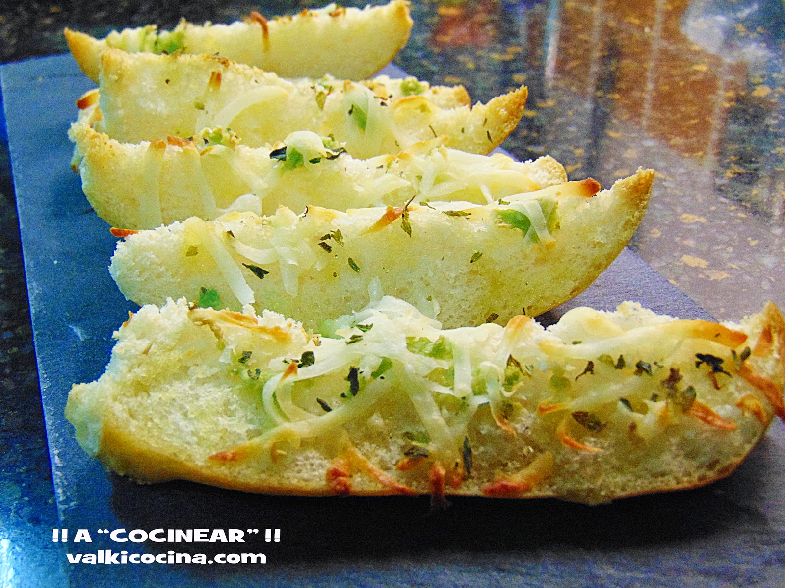 PAN DE AJO CON QUESO Y ORÉGANO | ¡¡A COCINEAR!! Recetas valkicocina.com