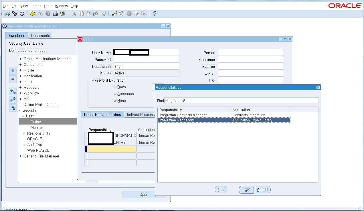 My Oracle World: How to attach Responsibility to an Oracle User