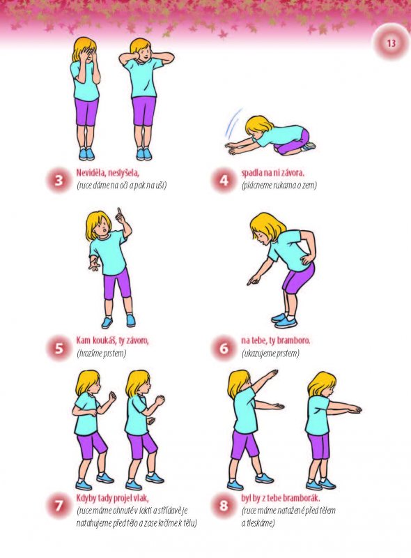 Česká škola: Cvičení s říkankou pro malé děti
