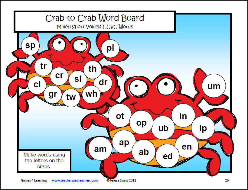 Fun Games 4 Learning: I Call These Word Boards!