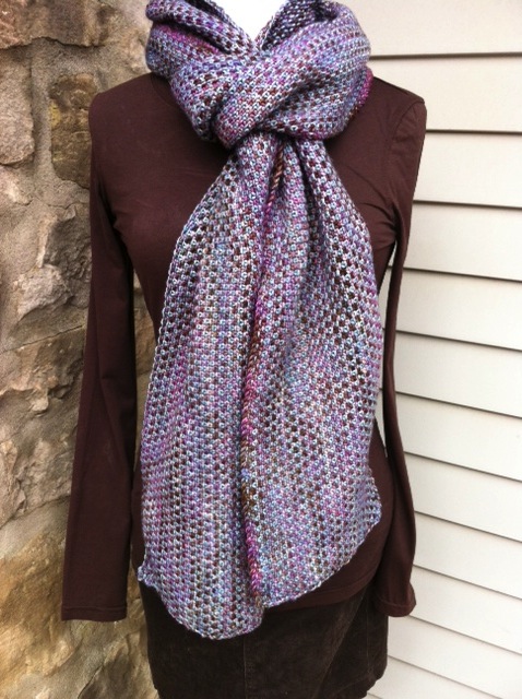 A Really Good Yarn: Linen Stitch Scarf is Done