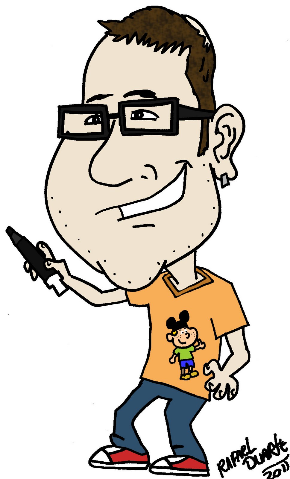 Blog do Cartunista RAFAEL DUARTE =): Cartoon do Mestre - Mauricio Ricardo