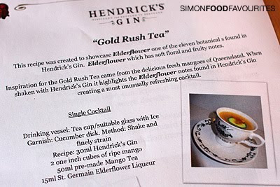 Simon Food Favourites: Hendrick’s Gin: 'Gold Rush Tea' cocktail to ...