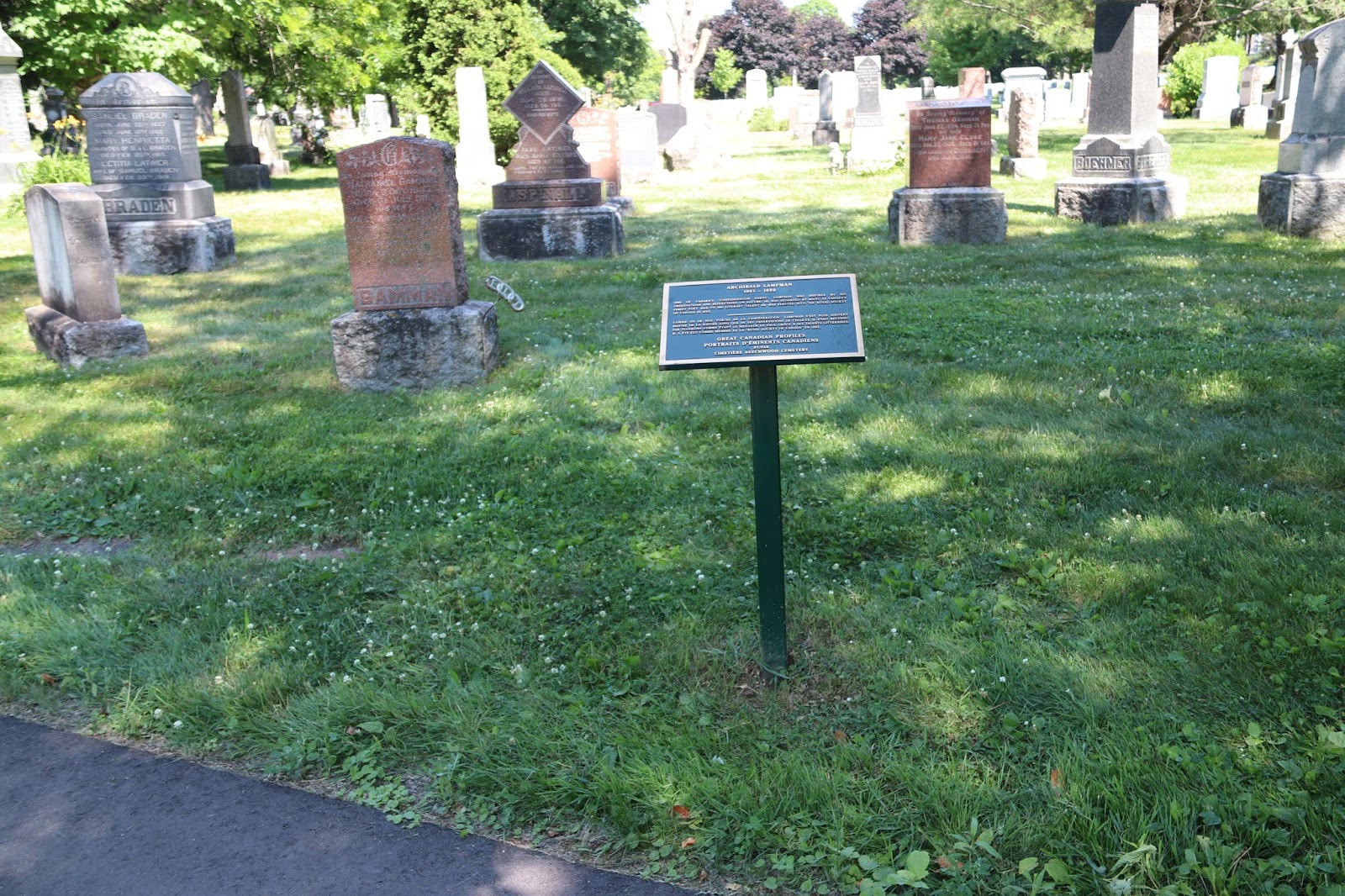 Memorials in Ottawa: Archibald Lampman Plaque
