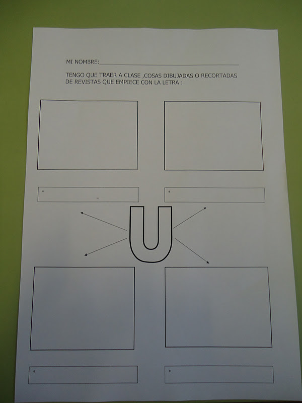 los peques del cole: PALABRAS QUE EMPIEZAN POR LA LETRA U