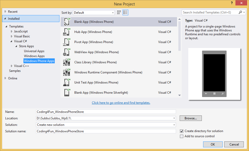 1.1 Installation of Coding4Fun Toolkit: