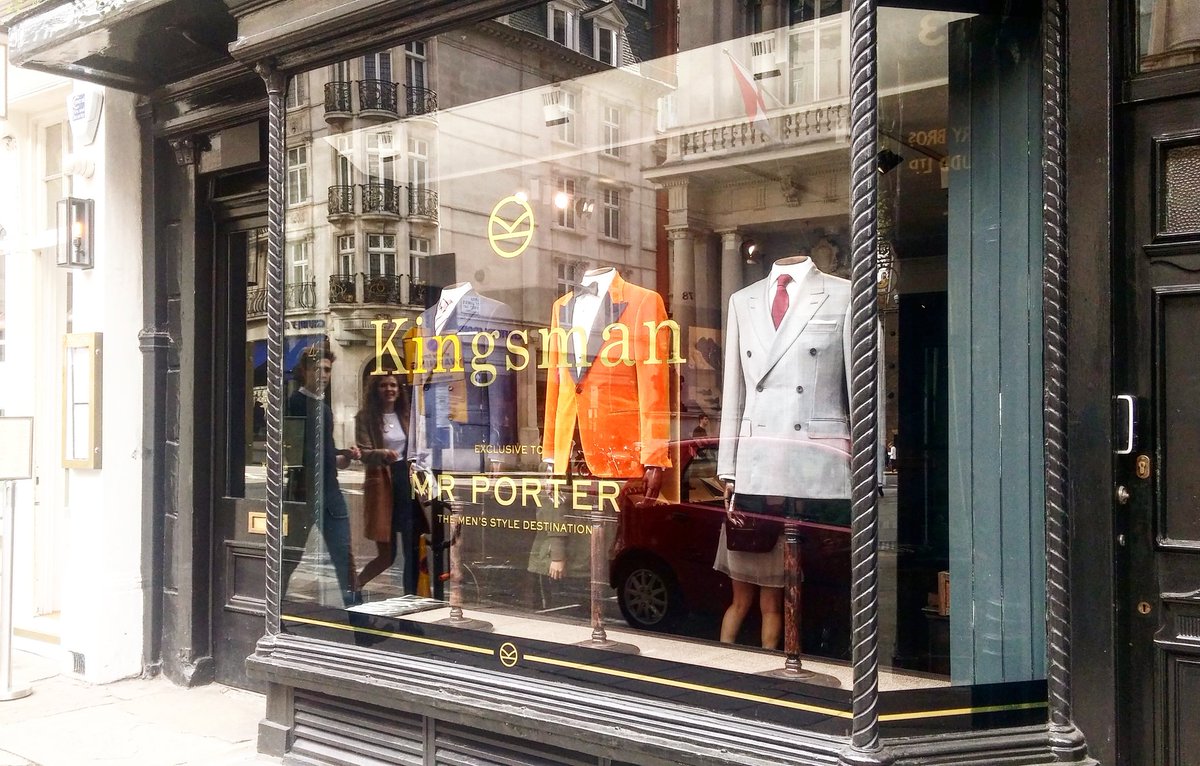 London Pop-ups: The Kingsman x Mr Porter 2017 Pop-up Shop in Piccadilly
