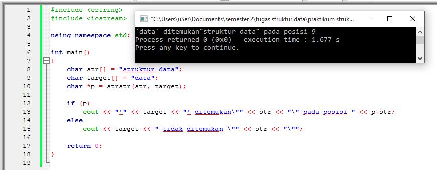STATISTIKA & PROBABILITAS: CONTOH PROGRAM MANIPULASI STRING PADA C++