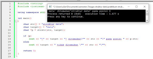 STATISTIKA & PROBABILITAS: CONTOH PROGRAM MANIPULASI STRING PADA C++