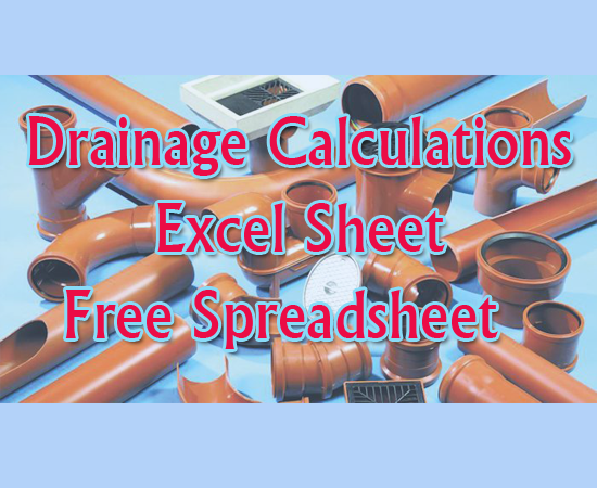 Download Drainage Calculations Excel Sheet - Free Spreadsheet