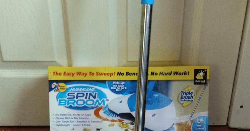 Hurricane Spin Broom Review and Giveaway Announcement - Amy & Aron's