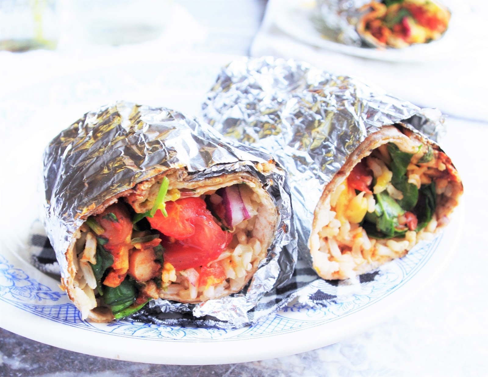 how to wrap a burrito in foil