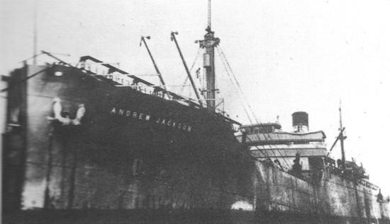 SS Andrew Jackson sunk by U-84 Horst Uphoff, off Cay Sal Bank Bahamas ...