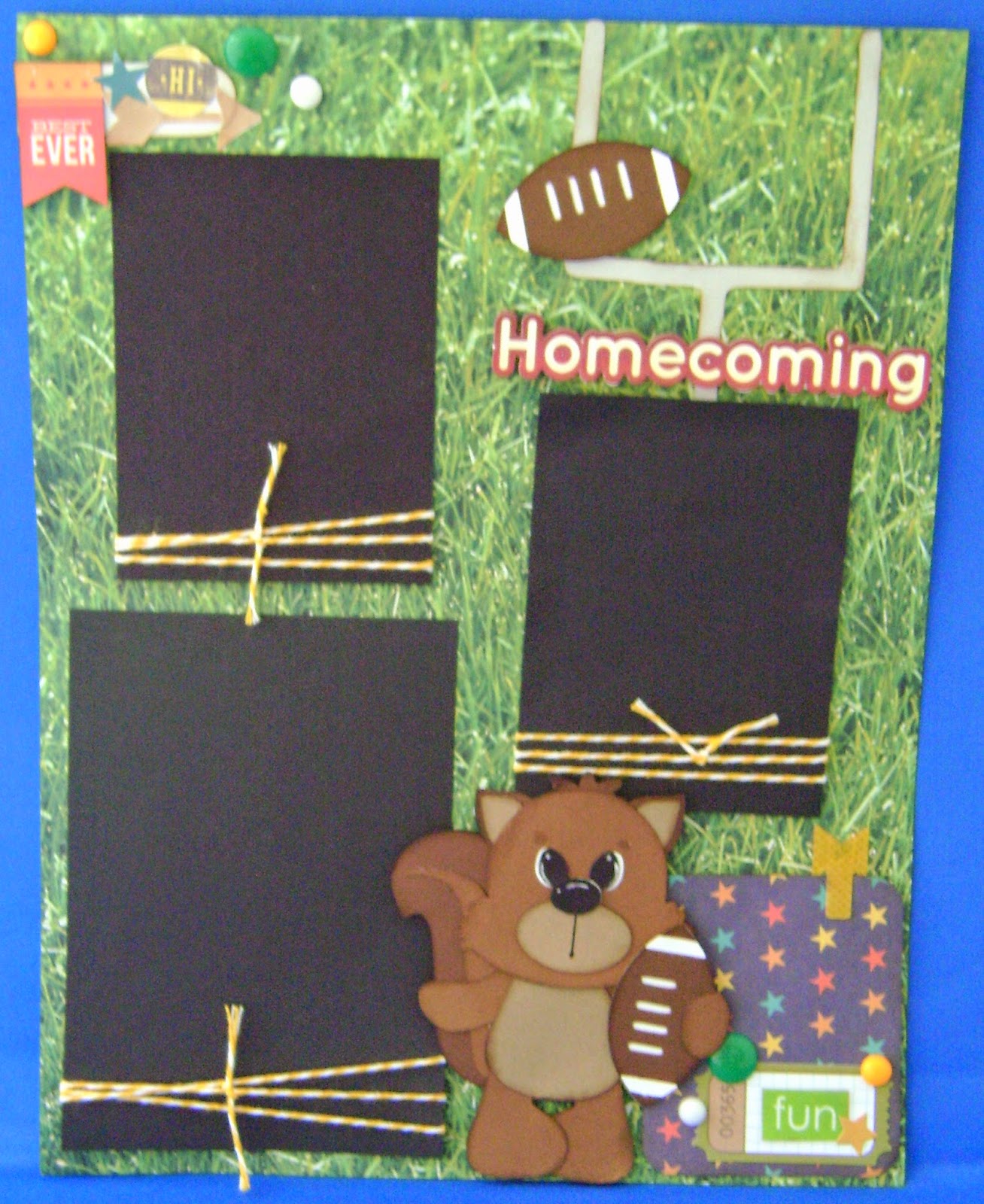 Homecoming Scrapbook Layout (Boy)